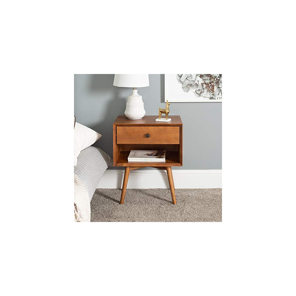 Walker Edison Mid Century Modern Wood Nightstand Side Table | Universe ...