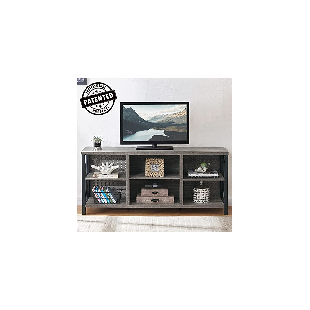 LVB TV Stand for TVs up to 75 Inch, Mid Century Modern | Universe Furniture