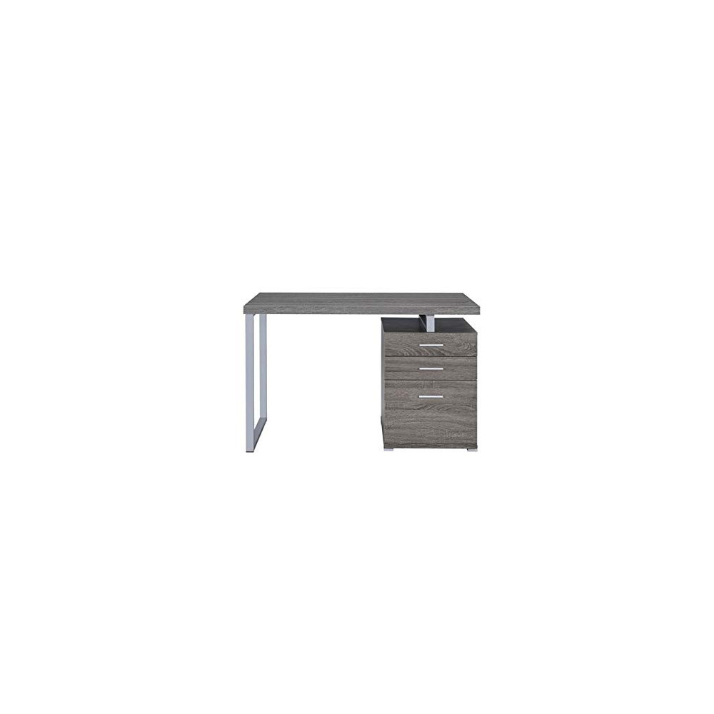 COASTER CO-800520 Desks, 23.5"D x 47.25"W x 30"H, Weathered Grey ...